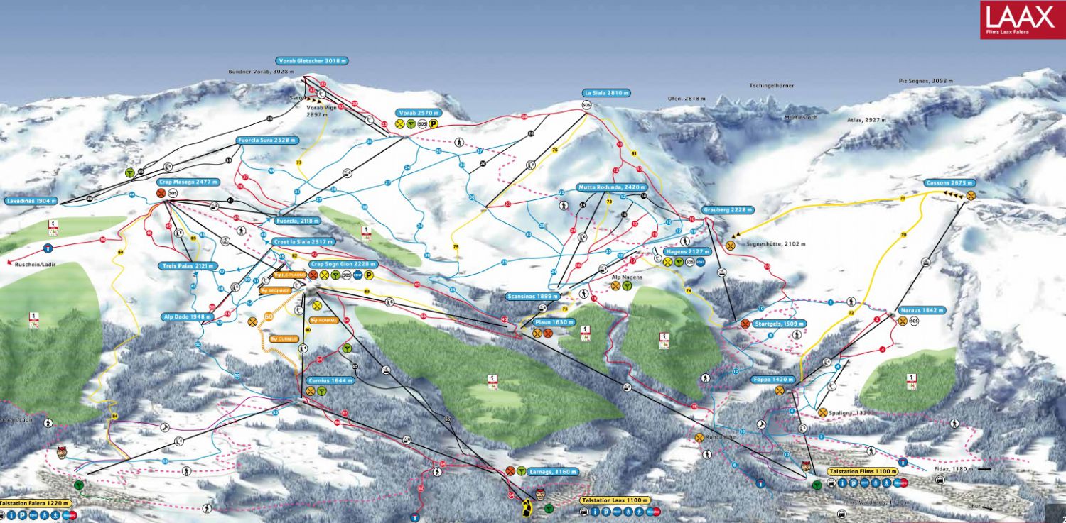 Pistekort fra Laax. Se det nyeste her