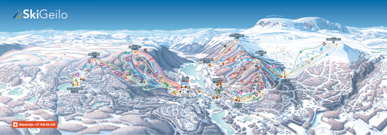 Pistekort fra Geilo - Se det nyeste her - Skisport.dk